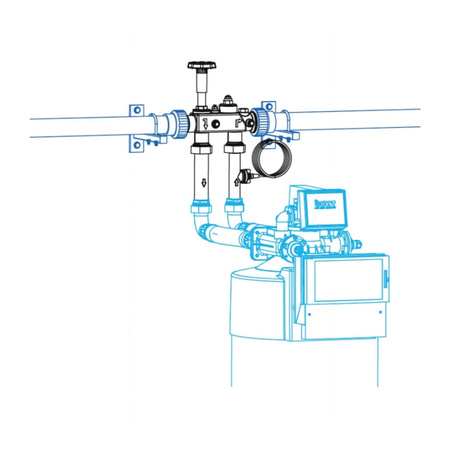 Armatura przyłączeniowa BWT MULTIBLOCK INLINE z by-passem, zaworem probierczym, zaworem zwrotnym ...